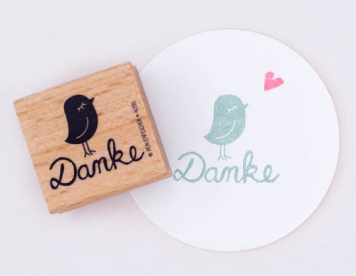 PERLENFISCHER-VOGEL MIT DANKE | Lilly-Art