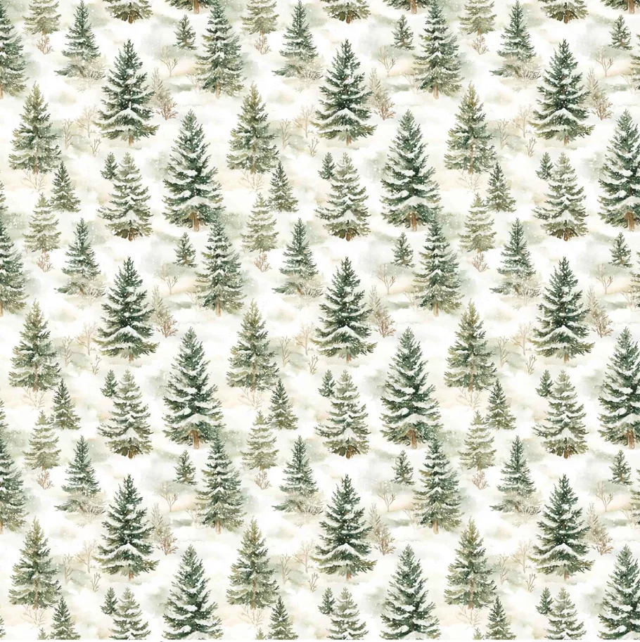 Lilly-Art Designpapier Fir Trees Lilly-Art