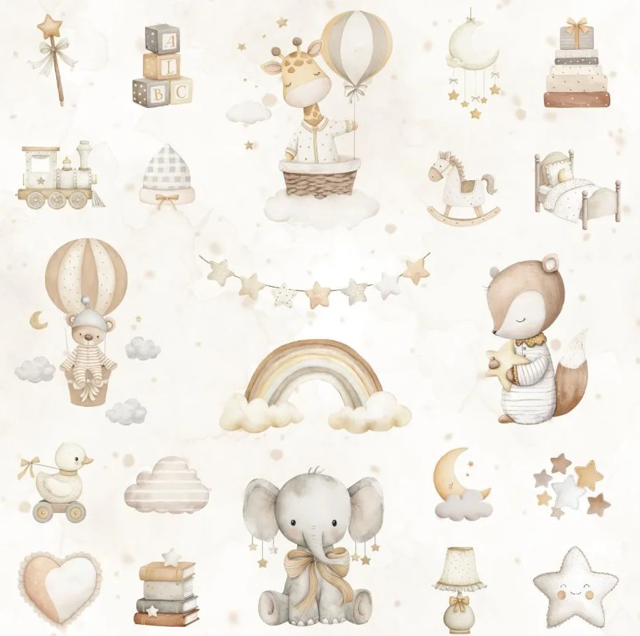 Lilly-Art Designpapier Baby Lilly-Art